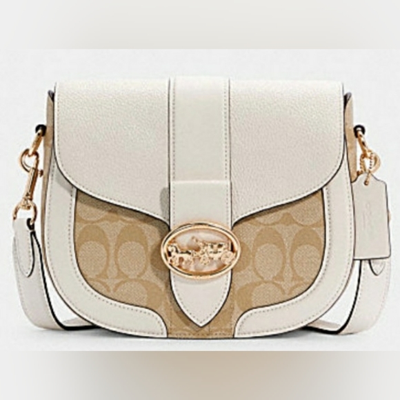 Coach | Bags | Spring Sale Firm Coach Georgie Saddle Logo Crossbody ...